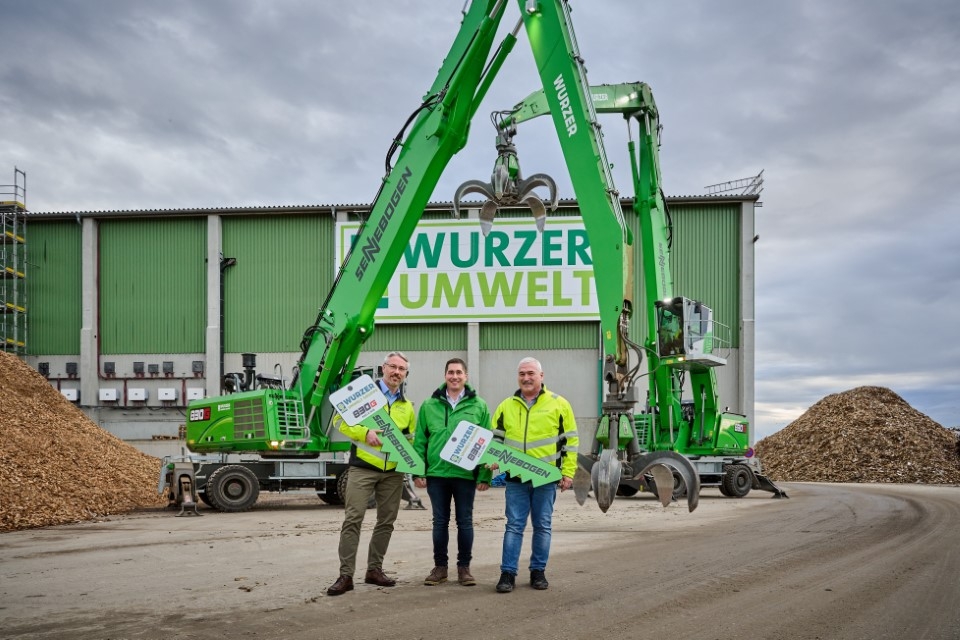 bvse – Neue SENNEBOGEN Umschlagbagger der 830 G-Serie im Einsatz bei Eittinger Recyclingbetrieb